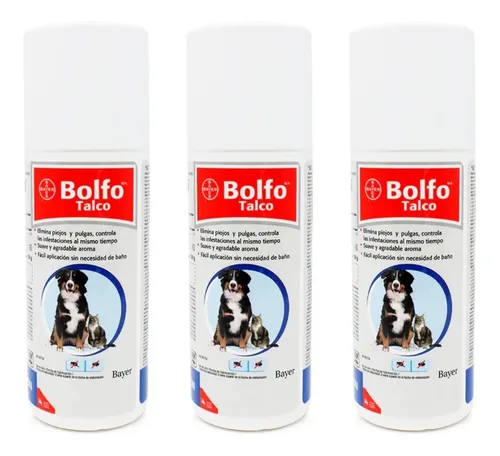 Bolfo Talco Elimina Pulgas En Perros Y Gatos ** 3 Piezas Bolfo Talco Elimina Pulgas En Perros Y Gatos ** 3 Piezas