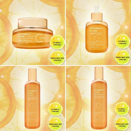 Tratamiento Facial Coreana De Vitamina C Reafirmante 4pz