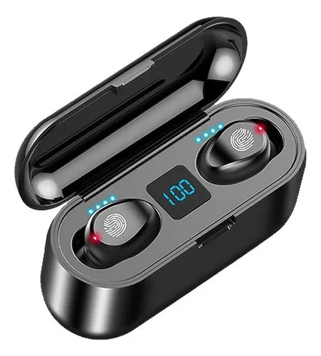 Fones De Ouvido F9 8 Tws Bt Sem Fio Bt 5 0 Hifi Estéreo Cor Preto