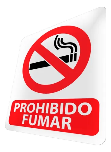 Letrero Prohibido Fumar Señalización Cartel Área De No Fumar Mercadolibre