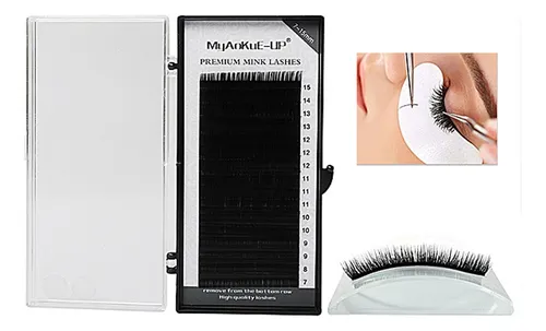Blister Extensiones Pestañas Mink Mixto 1 X 1 Meses Sin Interés