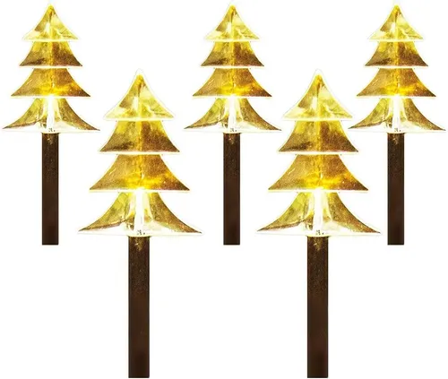 5 Luces Navideñas Luces Navideñas Solares Arboles Navidad Luces De Navidad Luces Solares Luces