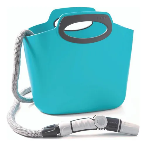 Manguera de jardín extensible Aquapop Magic de 30 metros, color azul ... Manguera de jardín extensible Aquapop Magic de 30 metros, color azul ...