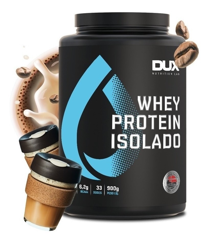 Whey Protein Isolado Pote 900g Dux Nutrition Frete Grátis