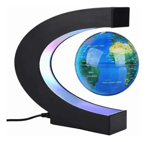 Globo Levitação Magnética Flutuante Mundo Luminária Luxo Parcelamento