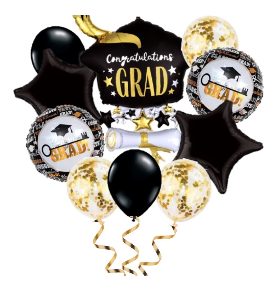 Kit De Globos Graduación Graduado Congrats Grad Decoración Venta De