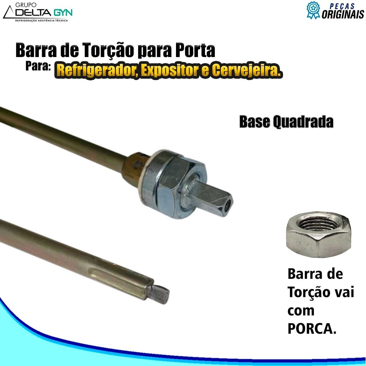 Barra De Torção Mola Da Porta Metalfrio Gelopar Vn50 101b035