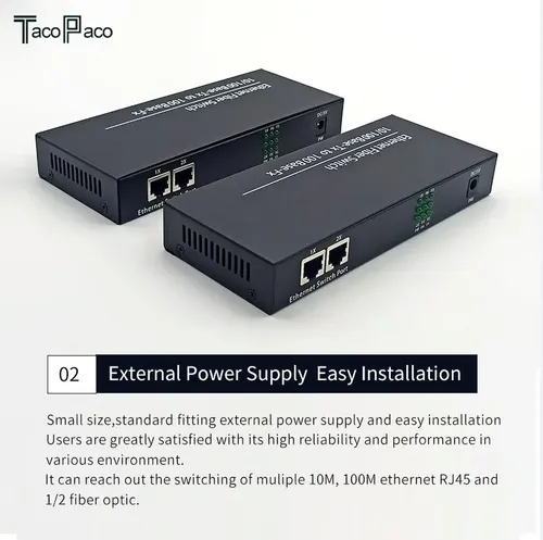 Convertidor Medios De Fibra Óptica Switch 6 Puertos 100mb en venta en ...