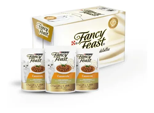 Pack x12 Sobres Alimento Purina Fancy Feast Casserole 1020g | MercadoLibre