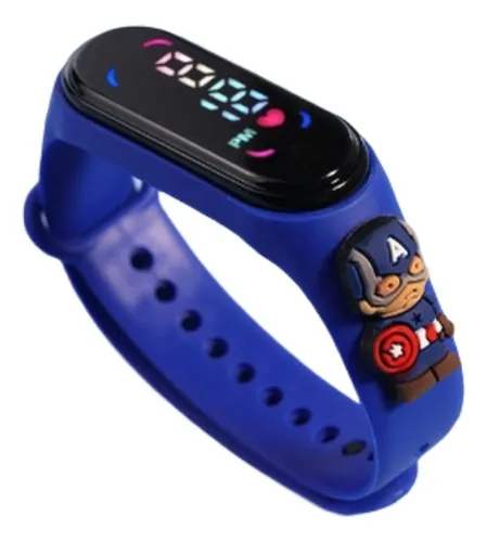 Relógio Infantil Digital Led Personagens Menino Menina Frete Grátis