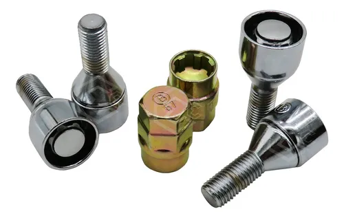 Juego De Birlos Seguros Para Rines Con 2 Llaves 14x1.5 Largo | Envío gratis