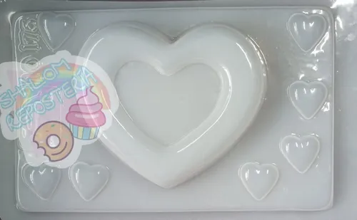 Molde Grande Gelatina Corazon Corazones Sorpresa Yeso Meses Sin