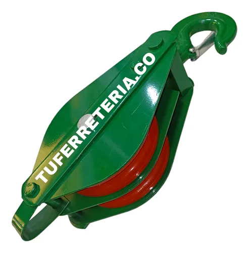 Polea Doble Acero 7 Pulgadas Para 3 Toneladas