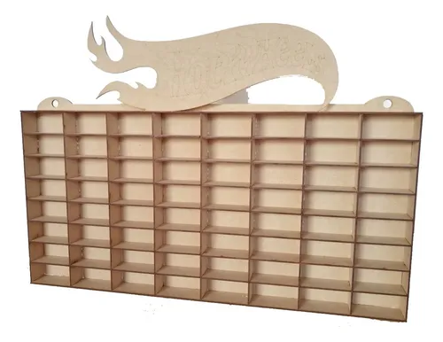 Exhibidor Para Hot Wheels Coleccionador 64 Autos Mdf Meses Sin Interés