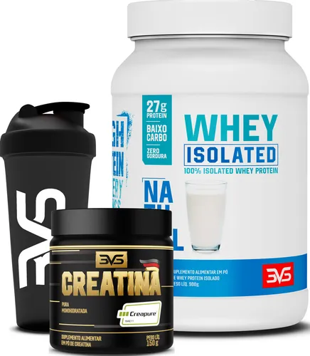 100 Whey Protein Isolada 900g Sabor Natural Creatina Creapure® 100