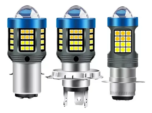 Faros H4 H6 Ba20d P15d Moto Foco Led Para Motocicleta 12v | Meses sin ...