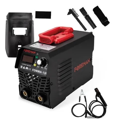 Soldadora Inverter Mma 130amp / 110v Pro Negro Con Accesorios Foreman