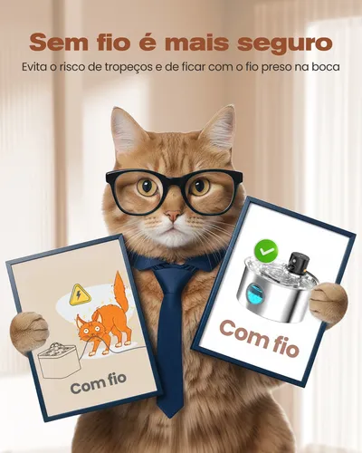 Bebedouro Automático Inteligente 3.2l Silencioso Para Pet ...