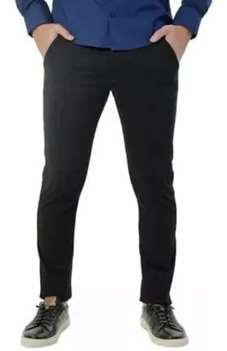 Calça Masculina Sarja Slim Fit C Lycra Várias Cores Mercadolivre