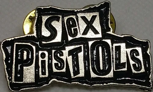 Sex Pistols Logo Classic Tipografic Metal Pin Rmp