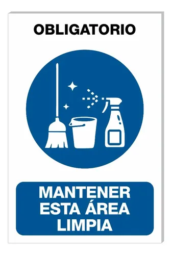 Señalamiento Letrero Mantener Esta Área Limpia 30x20 | Meses sin interés