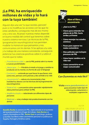 Pnl Para Dummies - Romilla Ready - Kate Burton - Xavier Guix | MercadoLibre Pnl Para Dummies - Romilla Ready - Kate Burton - Xavier Guix | MercadoLibre