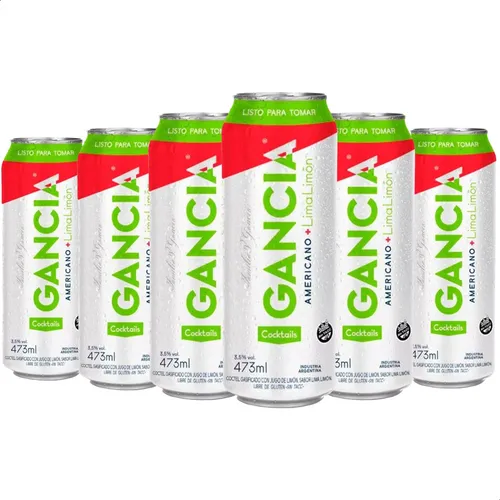 Gancia Americano Aperitivo Lata Listo Para Tomar Pack X6 Gancia Americano Aperitivo Lata Listo Para Tomar Pack X6