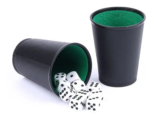 Set Juego Cacho Vaso Pvc + 5 Dados Juego Shots Mesa | MercadoLibre