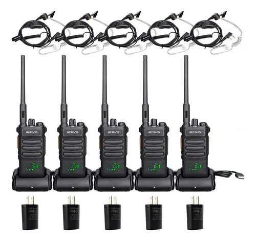 5 Radios Walkie Talkies Comunicador Largo Alcance Wokitokis | Envío gratis