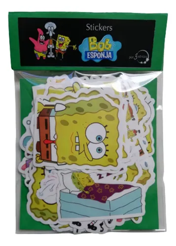 Bob Esponja Stickers Calcomanias 50 Unidades Mercadolibre