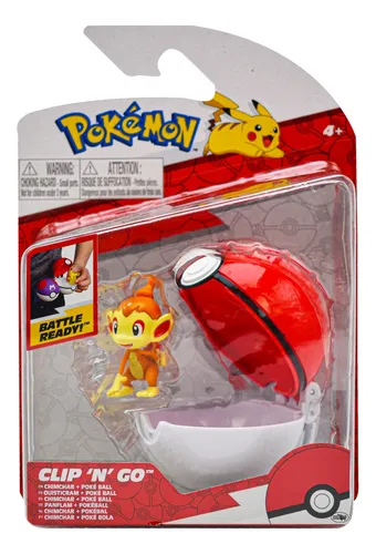 Pokemon Chimchar Pokebola 3cm Clip N Go Jazwares