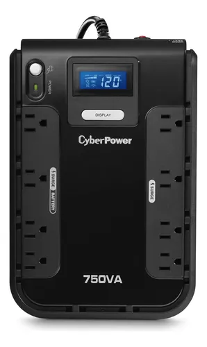 Cyberpower Cp750lcd Intelligent Lcd Ups 750va 420w Compact | Meses sin ...