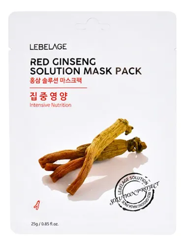 Mascarillas Revitalizante And Antiarrugas De Ginseng Rojo 20pz