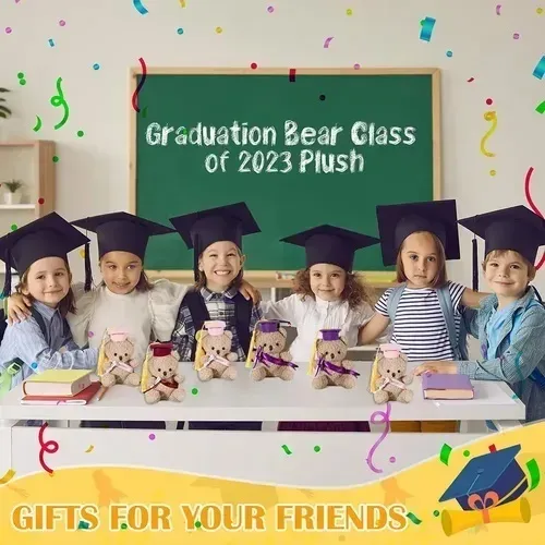 E. 4pcs Peluche De Con Sombrero For Regalos Graduación . | Meses sin ...