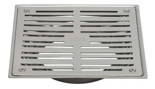 Rejilla Acero Inoxidable Piso Desagüe Ducha Baño 15x15 Cm | MercadoLibre