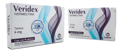 2 Cajas De Veridex Invermectina 6mg C/4 Tabletas Maver | MercadoLibre