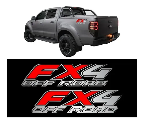 Adesivo Ford Fx4 Off Road Ranger F1000 F250 Emblema Fx4ofr ...