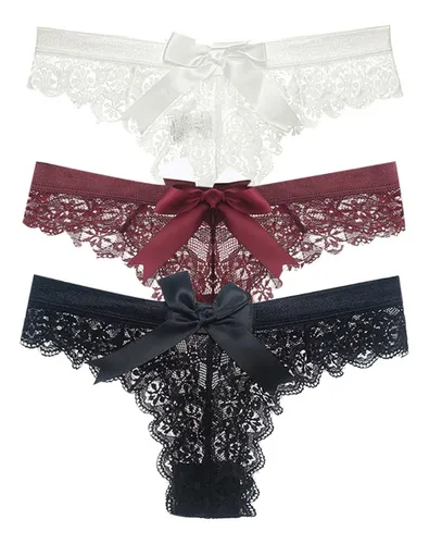 Tanga Sexy De Encaje, 3 Pares | MercadoLibre Tanga Sexy De Encaje, 3 Pares | MercadoLibre