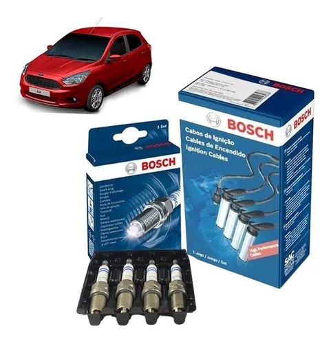 Kit Cabos + Velas Ford Novo Ka 1.5 16v Sigma 2014 2015 2016 ... Kit Cabos + Velas Ford Novo Ka 1.5 16v Sigma 2014 2015 2016 ...
