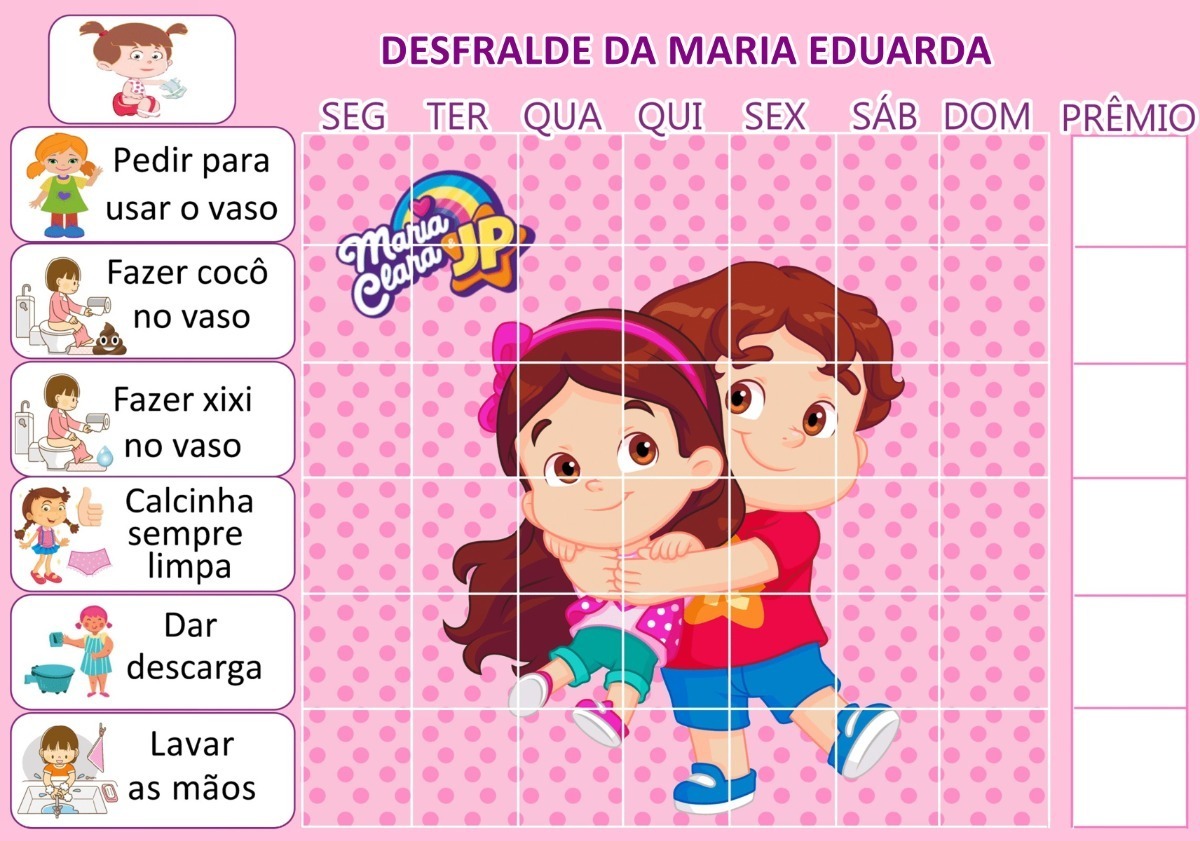 Quadro De Incentivo Infantil Desfralde Parcelamento Sem Juros
