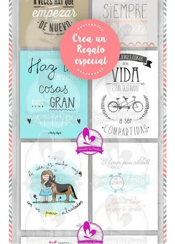 Kit Imprimible Láminas Con Frases Para Cuadritos En Venta En Maynas Loreto Por Sólo S 1400