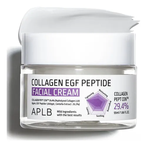 Creme facial com peptídeo de colágeno Aplb Egf | Collagen Pep ...