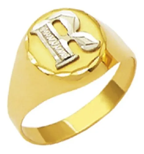 Anel Unissex Dedinho Letra Forrado Reforçado Ouro 18k | Parcelamento ... Anel Unissex Dedinho Letra Forrado Reforçado Ouro 18k | Parcelamento ...