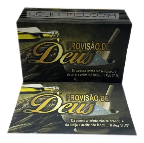 Envelope De Campanha Provisão De Deus Pacote 100 Unidades Mercadolivre