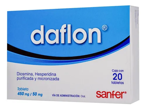 Daflon Tabletas 500 Mg, 20 Tabletas | Envío gratis