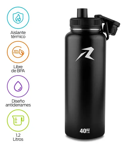 Redlemon Botella Agua Fría Caliente 1.2 L Termo Inoxidable | MercadoLibre