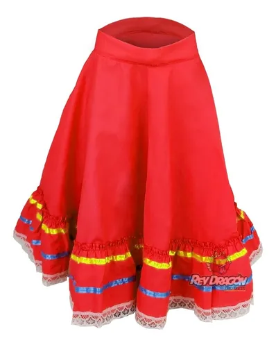 Falda Folklorika Para Bebé Falda De Vuelo Con Listones Mercadolibre