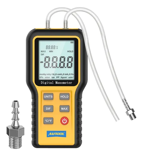 Manómetro Digital Autool, Manómetro De Doble Puerto Para ... | Cuotas ... Manómetro Digital Autool, Manómetro De Doble Puerto Para ... | Cuotas ...