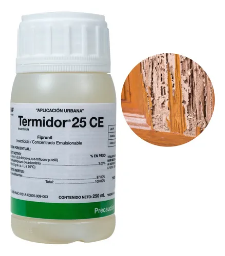 Termidor 25 Ce Insecticida Fipronil Termitas Hormigas 250ml | MercadoLibre