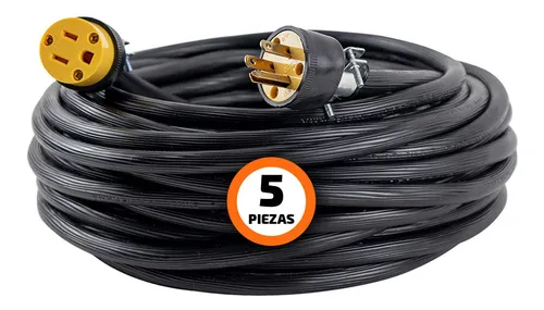 Pack 5 Extensiones Uso Rudo Calibre 3x10 De 10 Metros Pack 5 Extensiones Uso Rudo Calibre 3x10 De 10 Metros